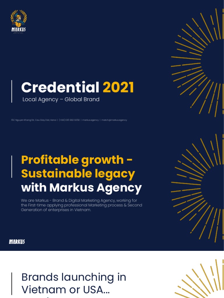 Markus Agency Credential Sep 2021 | PDF | Brand | Marketing