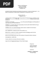 Hapag Sa Barangay Project Monitoring Form 1 | PDF