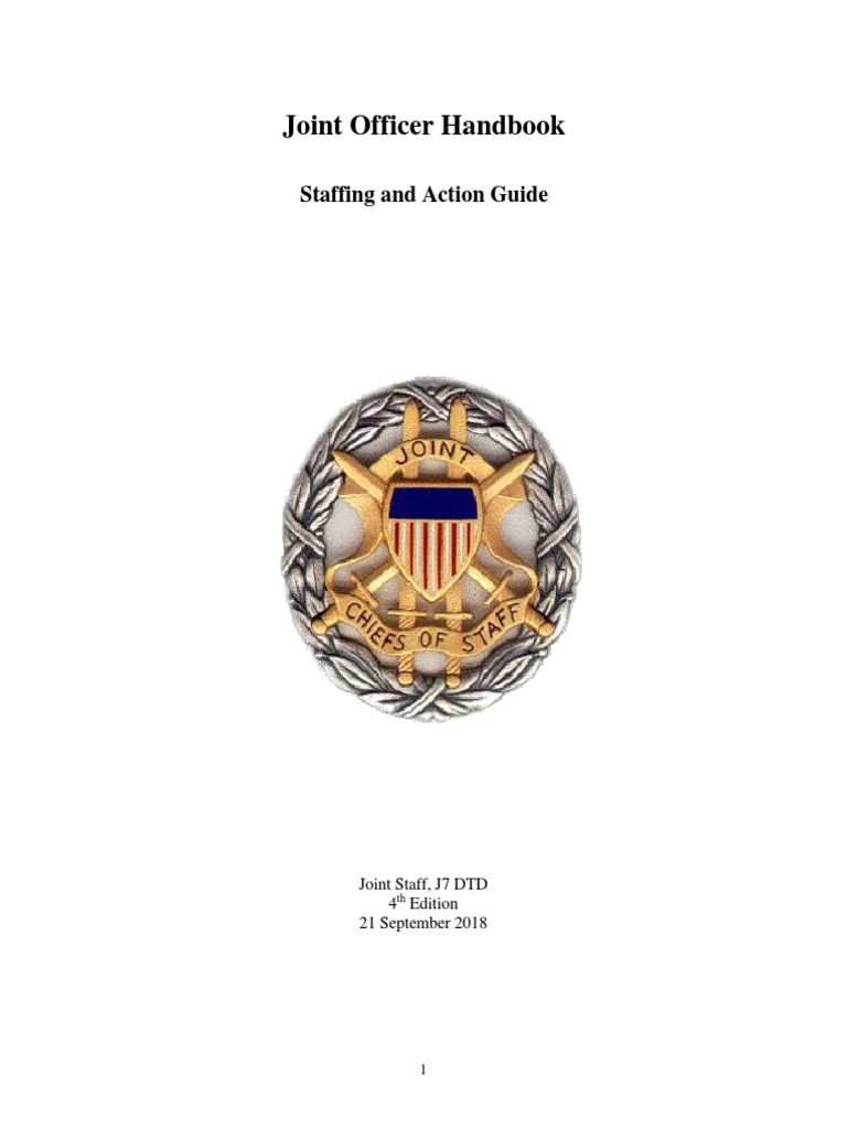 Joint Staff Officer Handbook | PDF | United States National Security ...