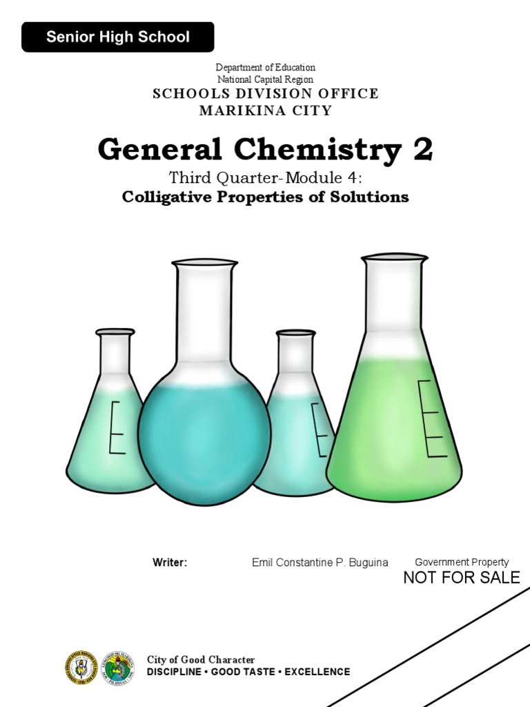A.del Socorro GENERAL CHEMISTRY 2 Module 4 Colligative Properties | PDF