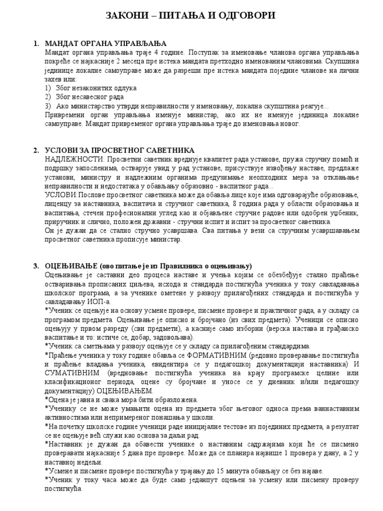 Skripta Ispit Za Licencu Pitanja I Odgovori 120 Pitanja Pdf