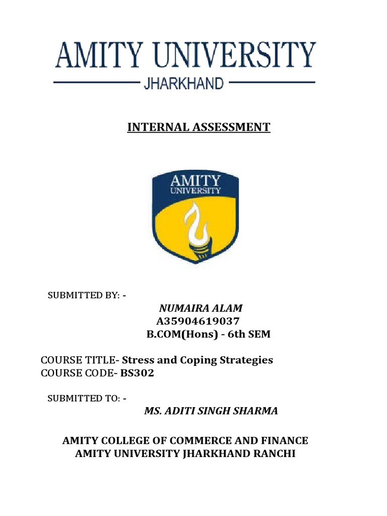 Stress Management for Students | PDF | Stress (Biology) | Stress Management