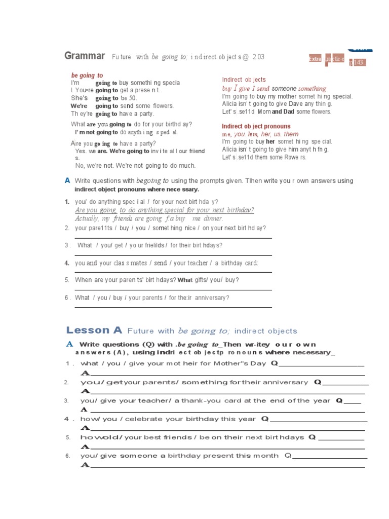 Unit 4 Lessons A and B Activities | PDF | Observances