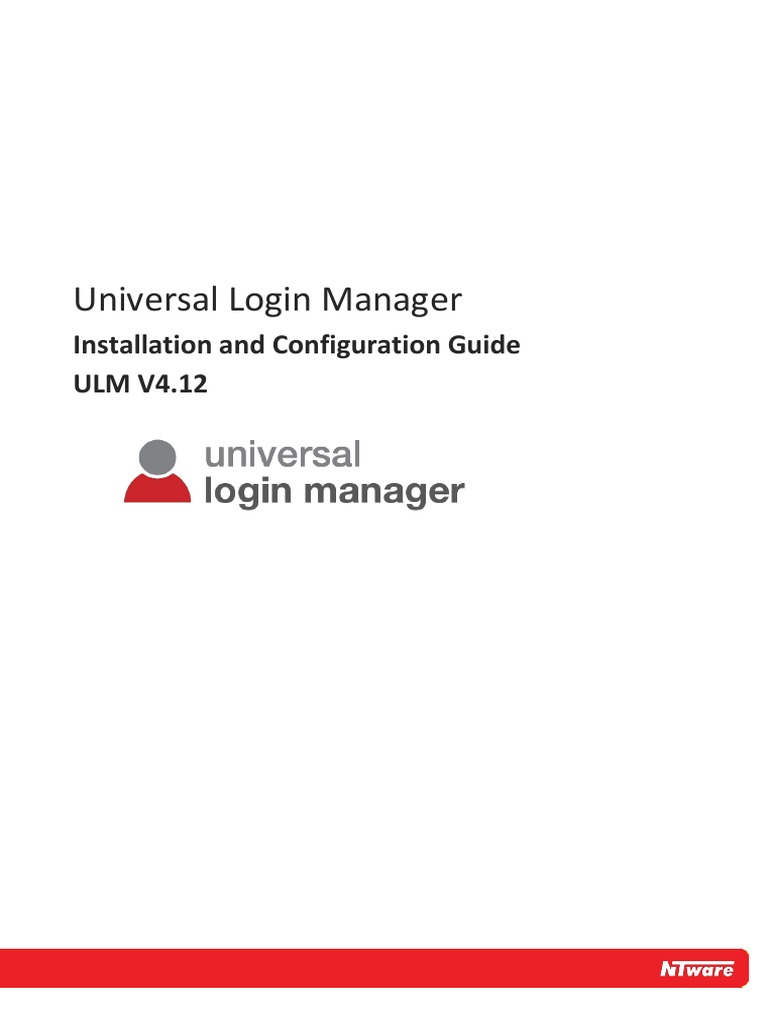 Universal Login Manager V4.12 Manual en | PDF | Login | World Wide Web