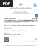Disability Certificate | PDF | Social Science