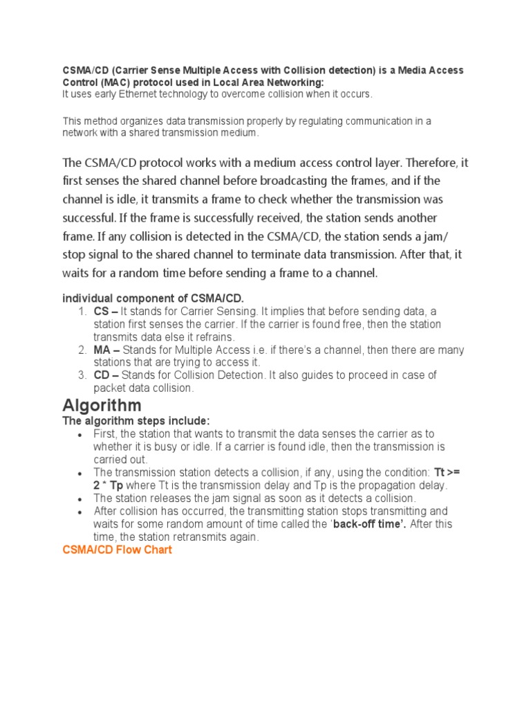 Csma CD | PDF