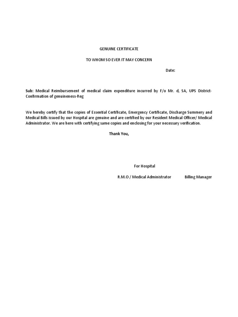 Genuinity Certificate | PDF | Law