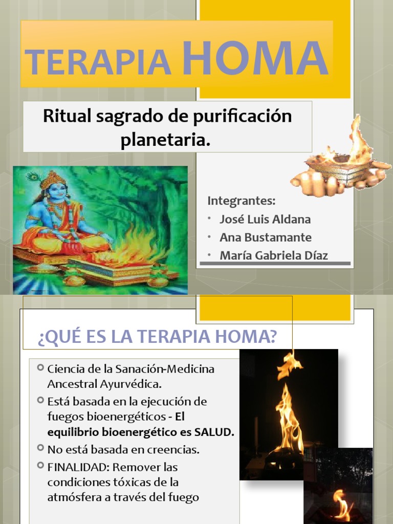 Presentación Terapia Homa | PDF | Incendios | Mantra