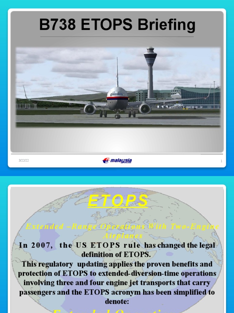 ETOPS Briefing | PDF | Aviation Safety | Aerospace Engineering