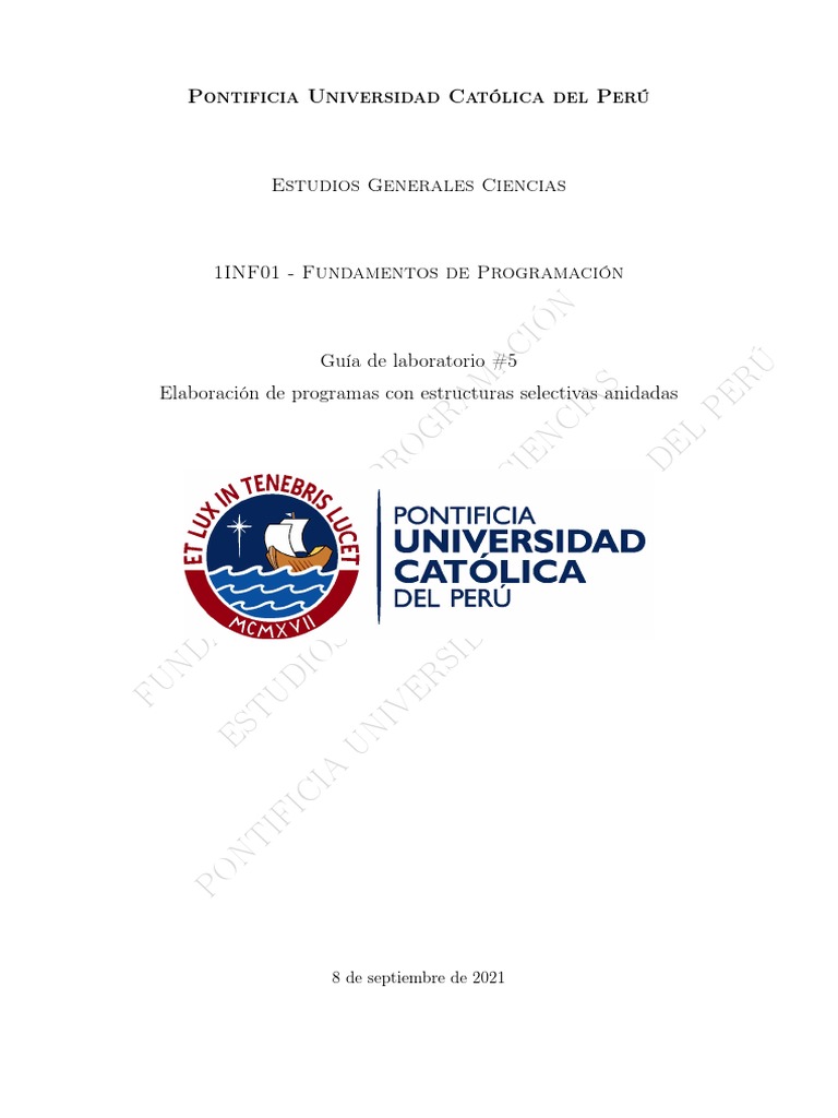 Guía - 5 - Estructuras Selectivas Anidadas | PDF | Algoritmos ...