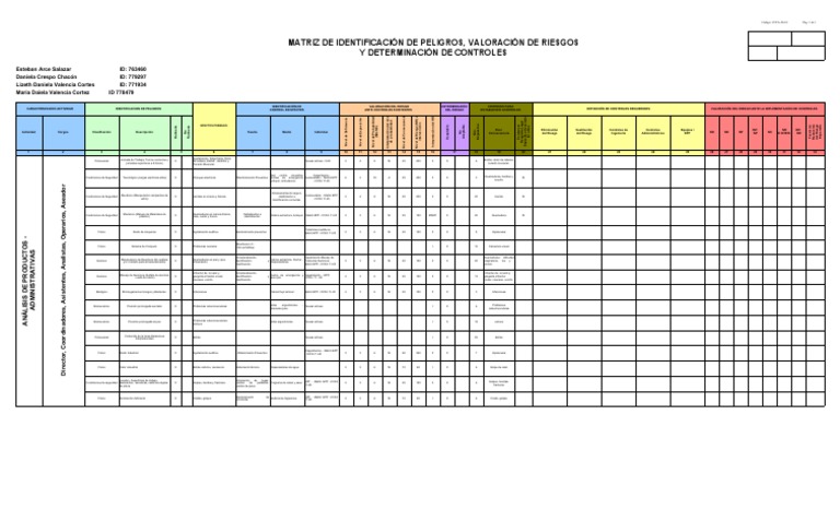 Formato de La Matriz GTC 45 | PDF | Medicina CLINICA | Enfermedades y ...