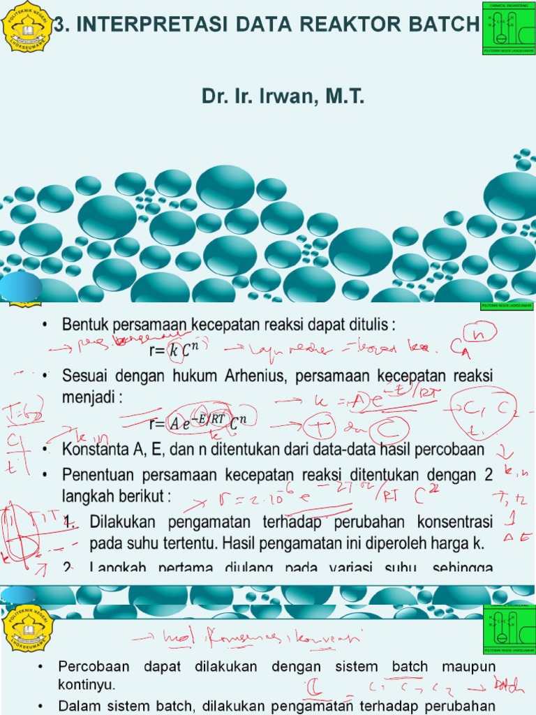 Interpretasi Data Reaktor Batch | PDF
