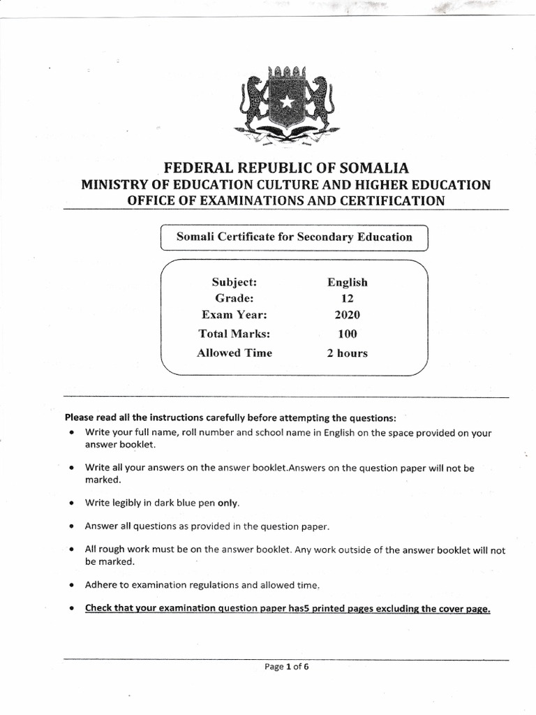 All Exm 2020 | PDF | Literacy | Alcohol
