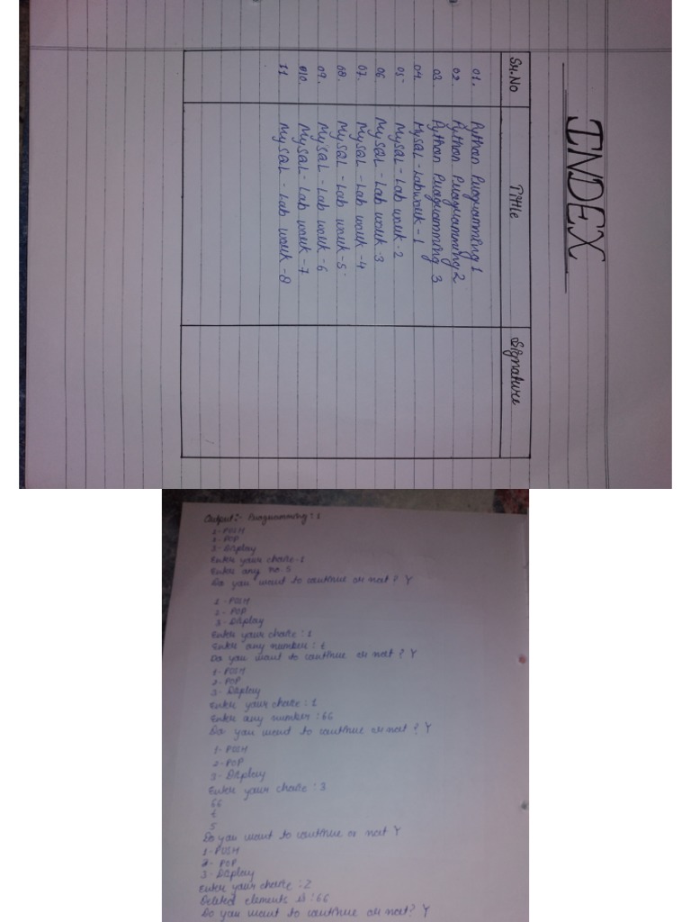 Computer Science Practical File | PDF Computer Science Practical File | PDF