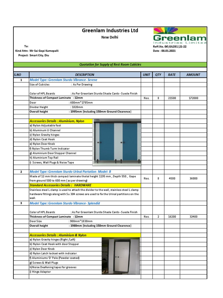 Greenlam Sturdo Vibrance Serene Model | PDF | Door | Building Engineering