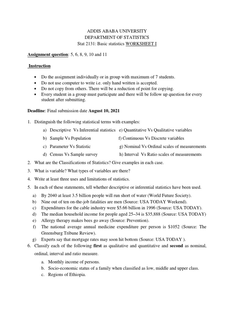 Assignment Question: 5, 6, 8, 9, 10 and 11 | PDF | Statistics | Histogram