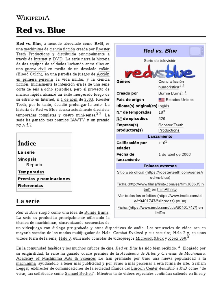 Red vs. Blue | PDF