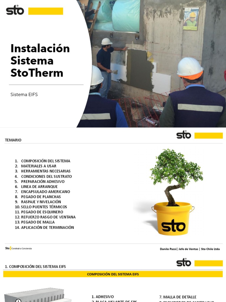 Instalación del Sistema StoTherm EIFS | PDF | Materiales