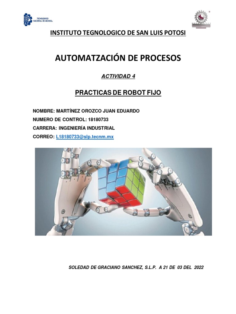 Proyecto de Mano Robótica Escolar | PDF | Robótica | Robot