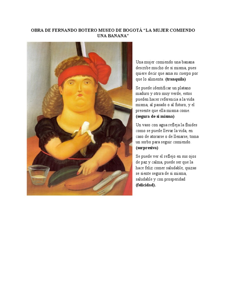Obra de Fernando Botero Museo de Bogotá | PDF