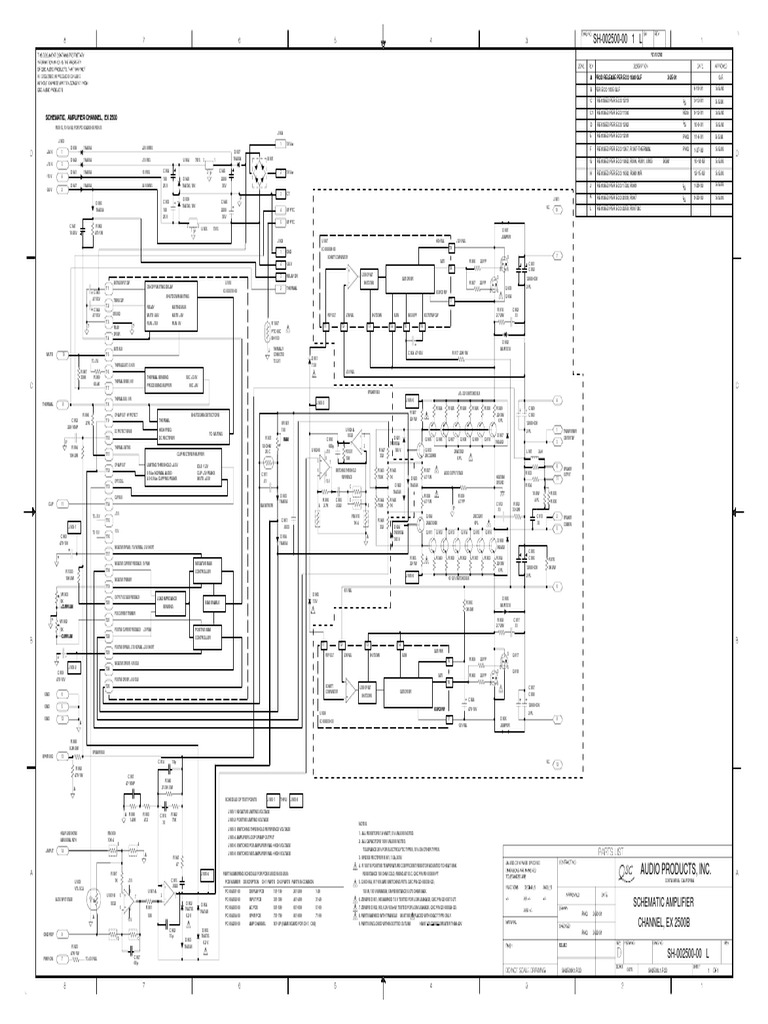 EX-2500 Amplifier Channel Schematic | PDF | Computer Engineering ...