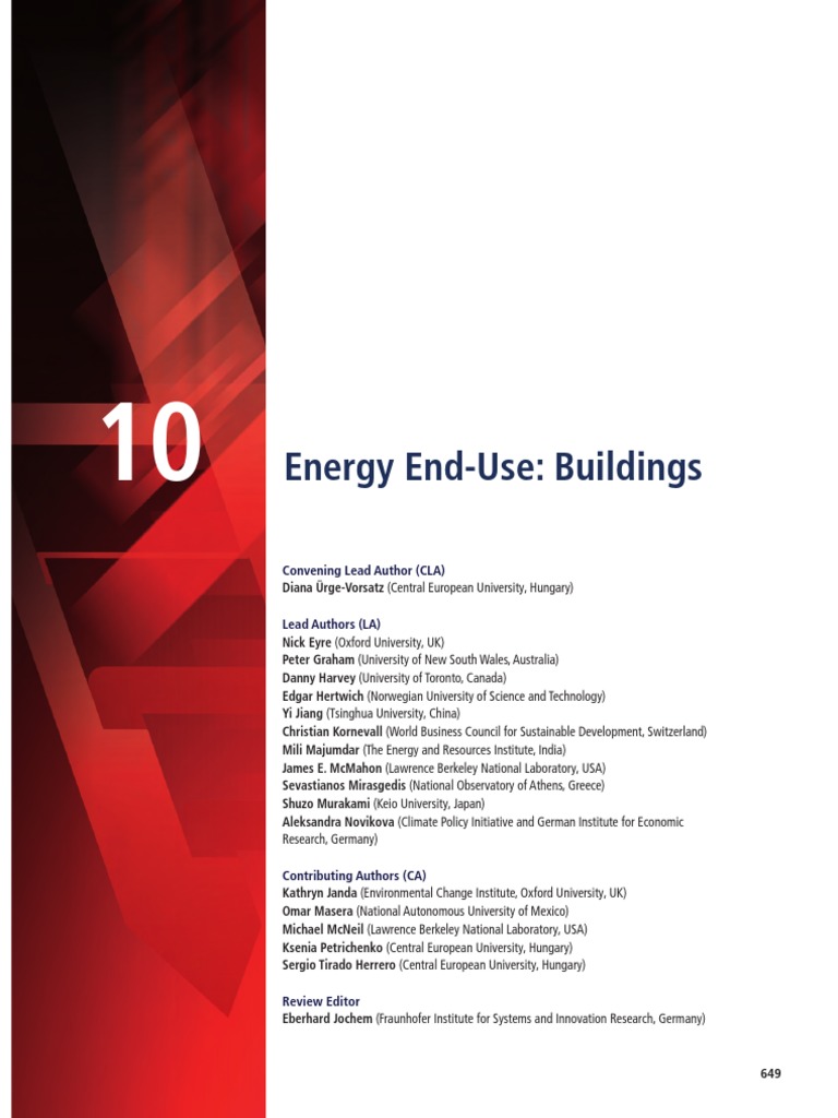 Energy End Use Buildings | PDF | Efficient Energy Use | Sustainability