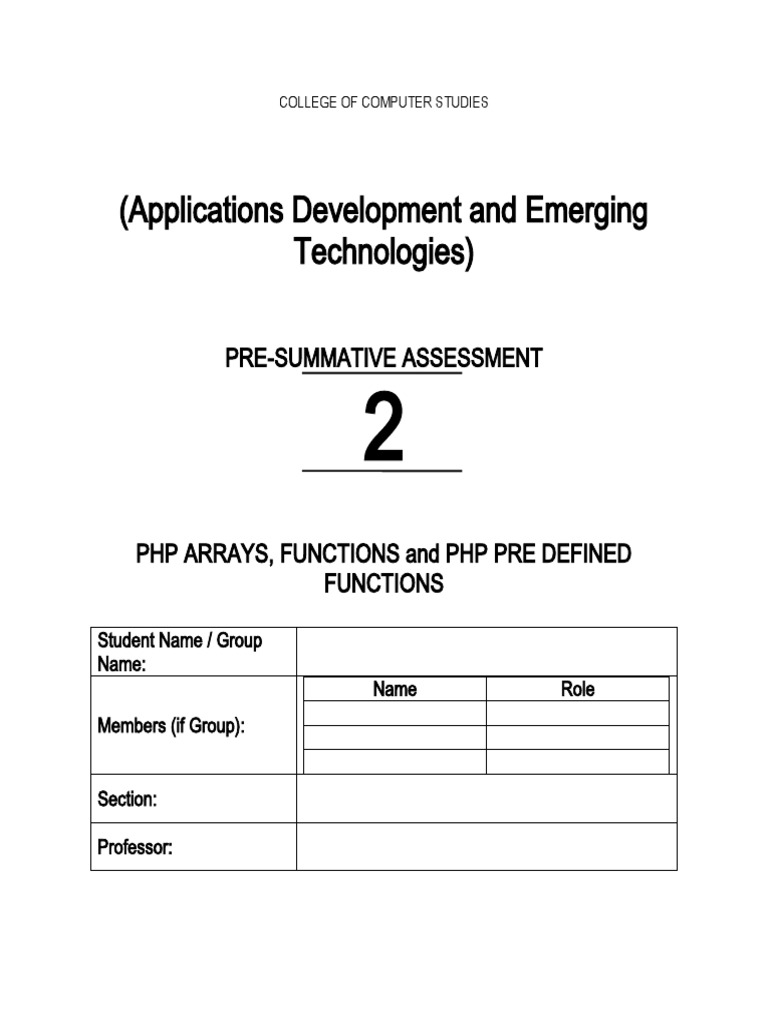 FA2 - Laboratory Exercise | PDF | Php | Parameter (Computer Programming)