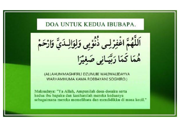 Doa Ibu Bapak | PDF