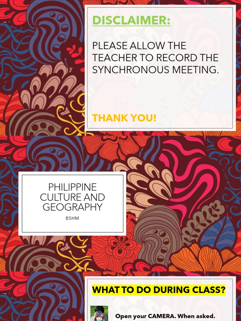 Philippine Culture and Geography | PDF