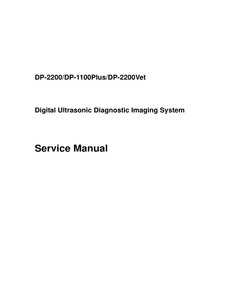 DP-2200 Manual Servicio Ingles | PDF | Rectifier | Power Supply