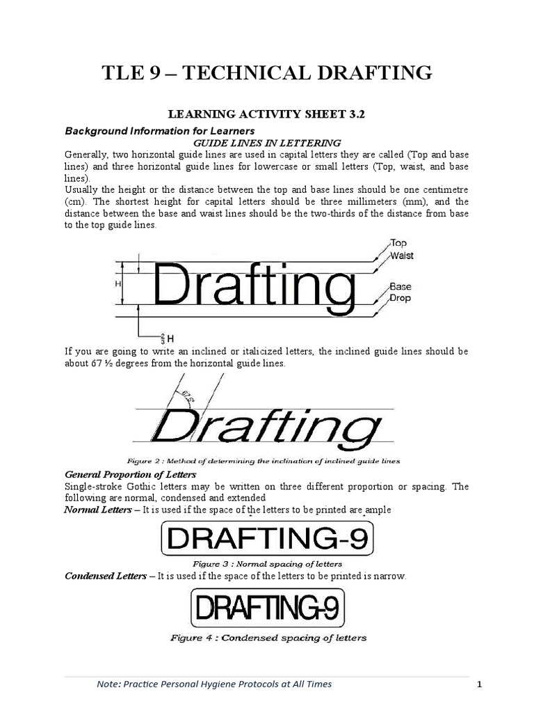 Las Tech Drafting 3Q WK | PDF | Geometry