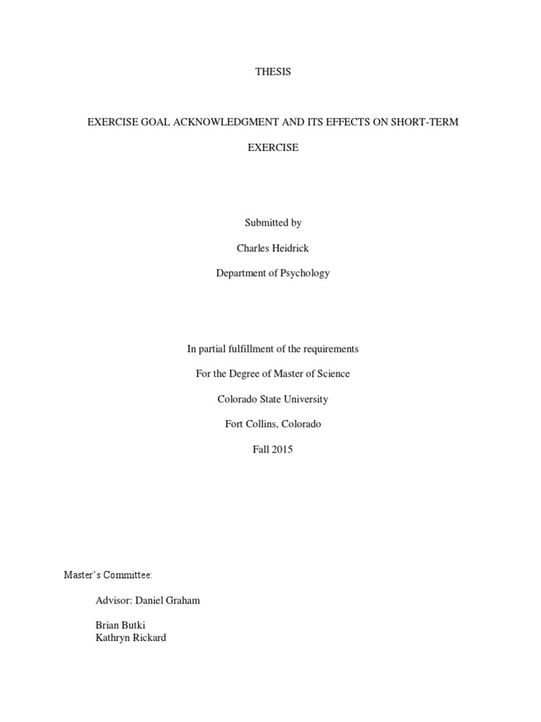 Thesis 2 | PDF | Goal | Goal Setting