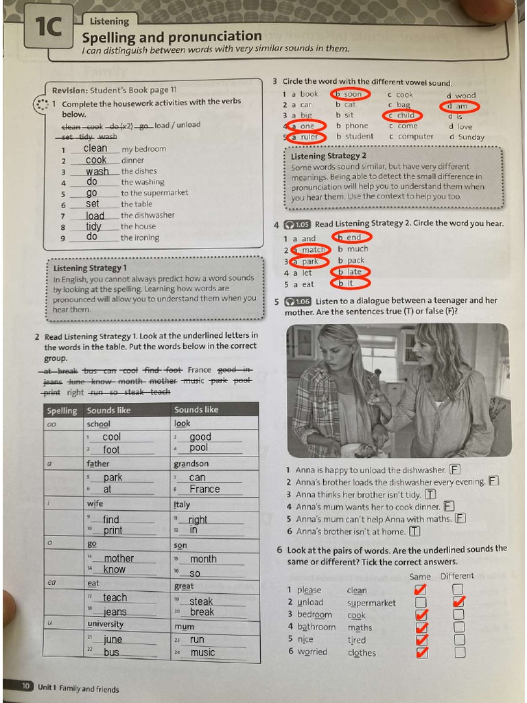 Work Book Unit 1 | PDF