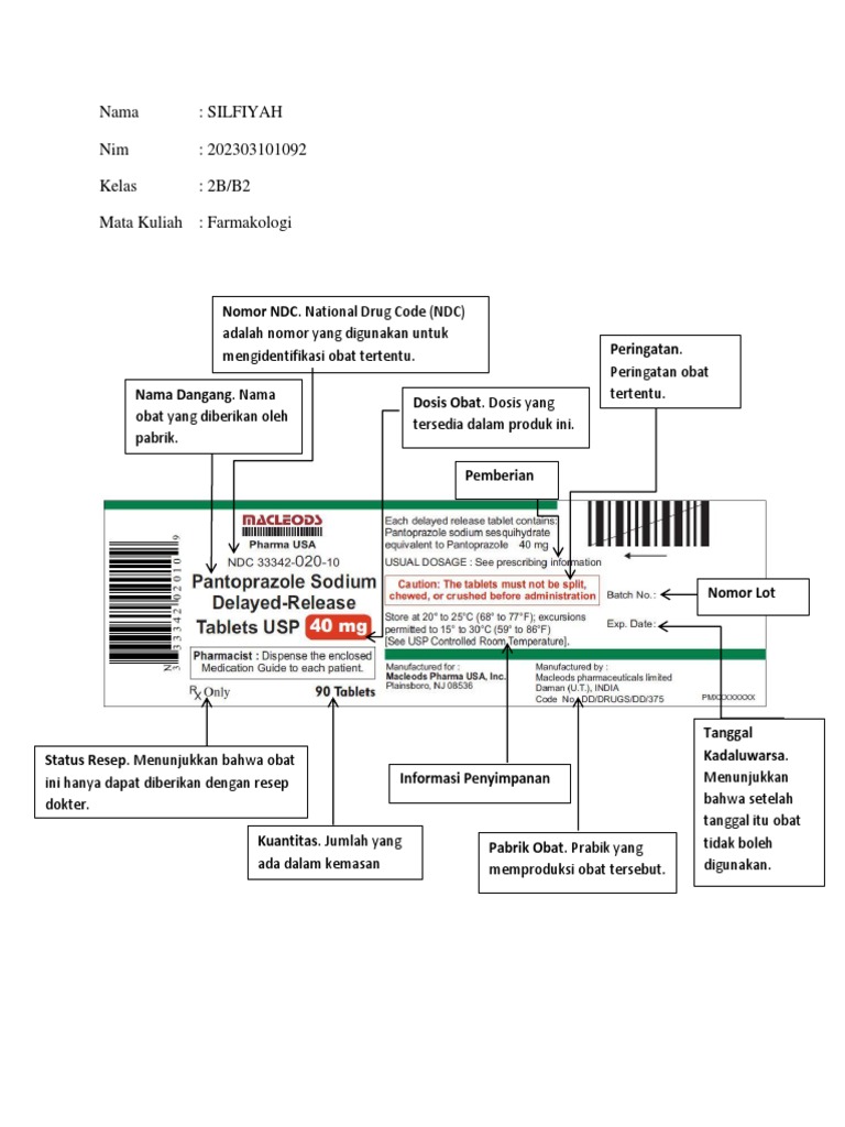 Analisis Label Obat | PDF