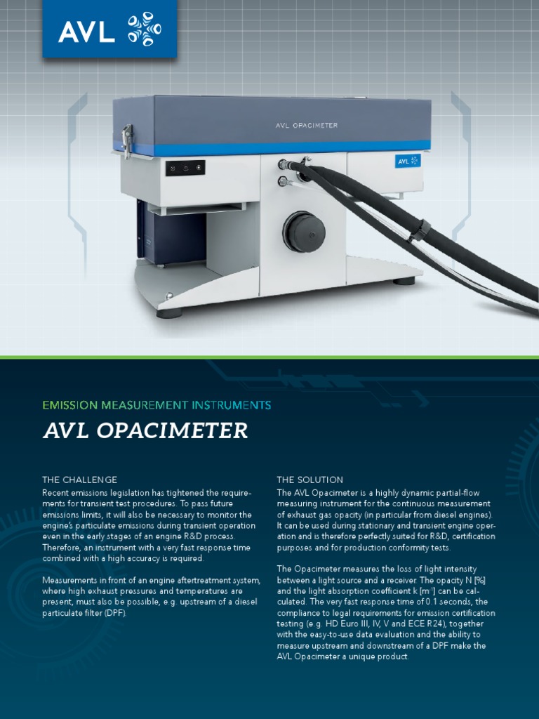 n65619 Solutionsheet Opacimeter E Web | PDF