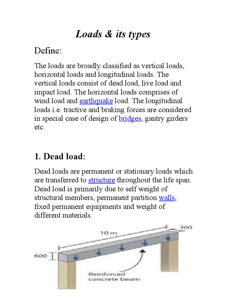 Loads & Its Types: Define | Download Free PDF | Structural Load ...