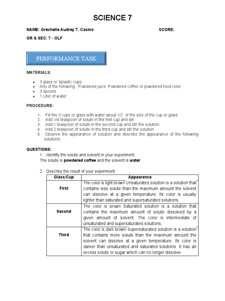 Performance - Task - Lab - Report (With Answer) Coffee Powdered | PDF ...