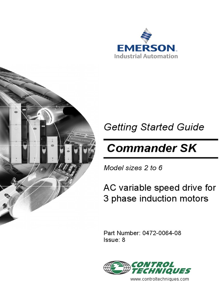 Commander SK Start Up Guide | PDF | Electromagnetic Compatibility ...