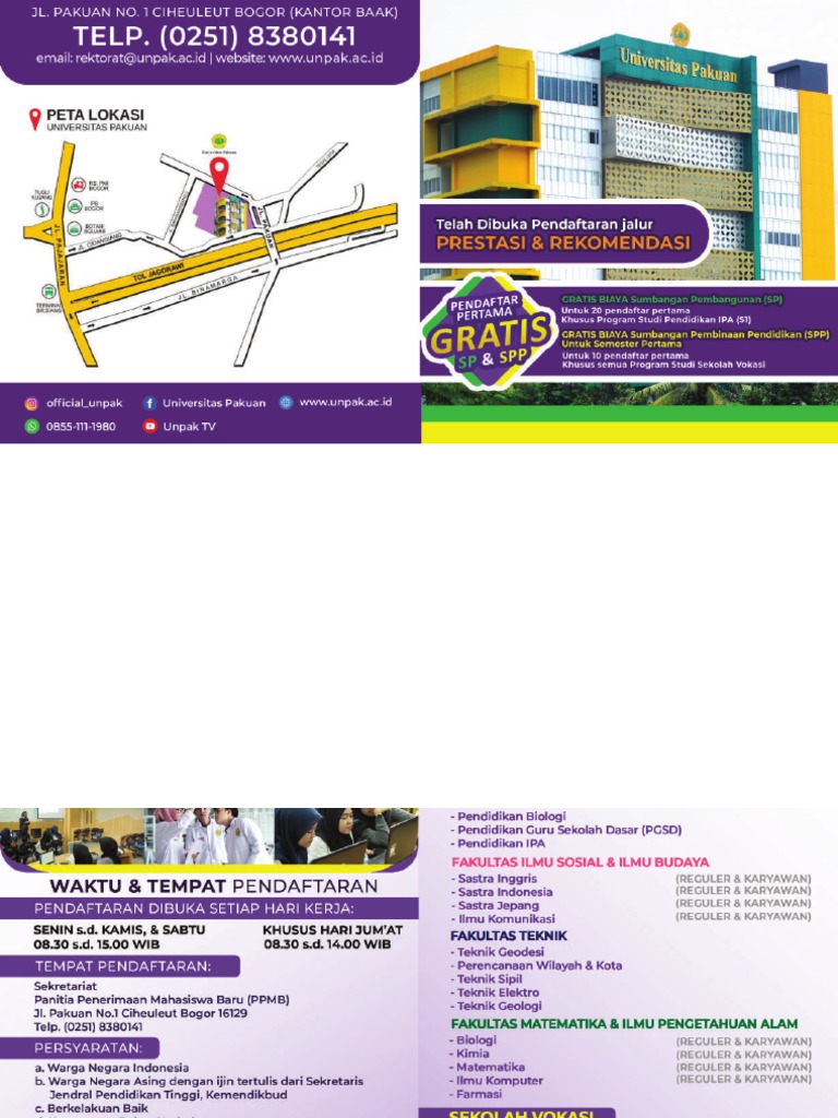 Brosur-Pmb Unpak 2021-2022 | PDF