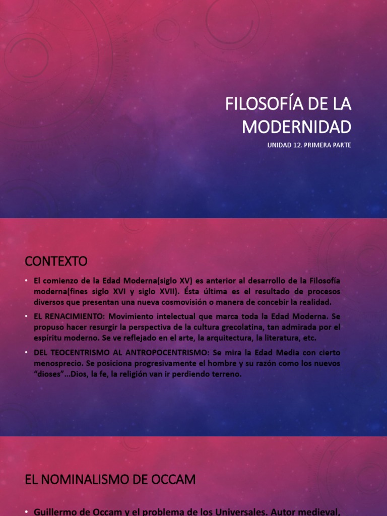 Filosofia de La Modernidad | PDF | Immanuel Kant | Empirismo