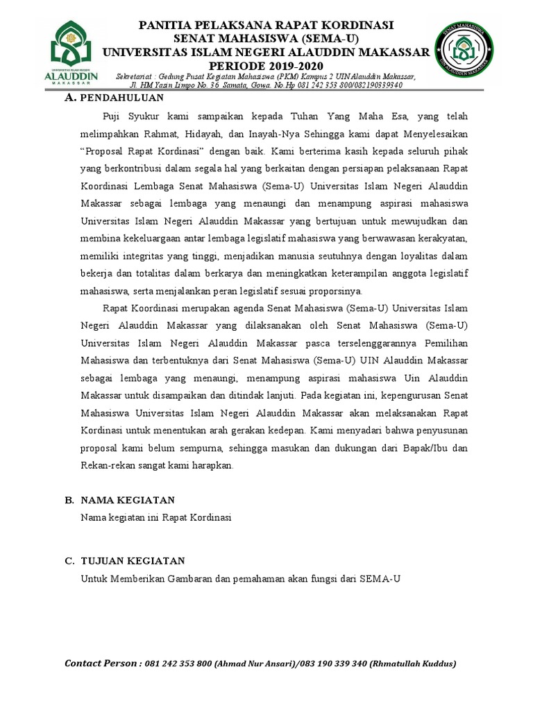 Proposal Ke Walikota | PDF