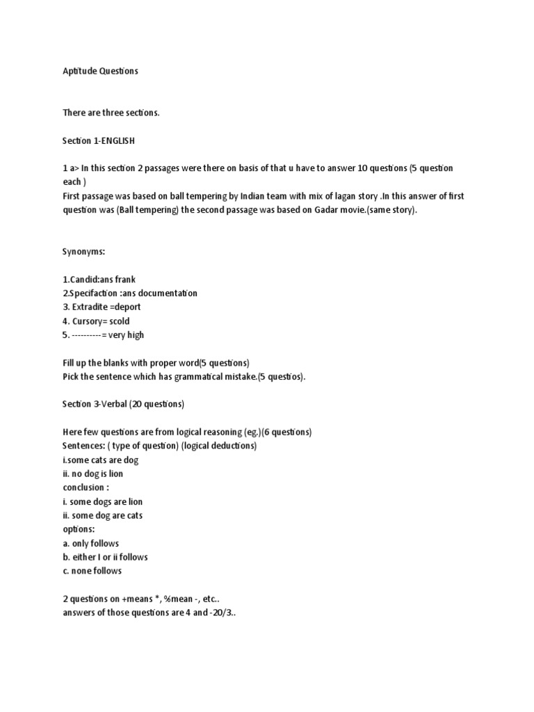 Aptitude Questions | PDF | Fraction (Mathematics) | Pointer (Computer Programming)