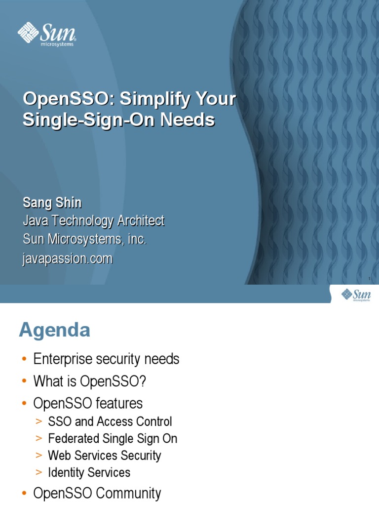 Opensso: Simplify Your Single-Sign-On Needs | PDF | Computer Network ...