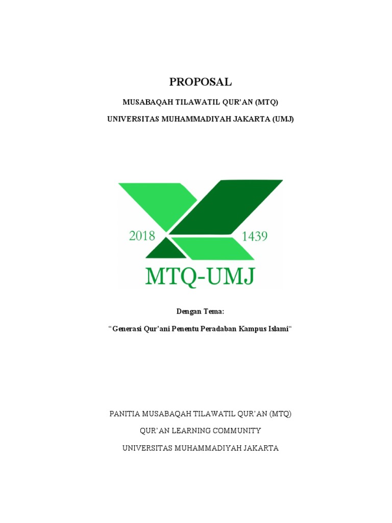 Proposal MTQ QLC 2018 NEW | PDF