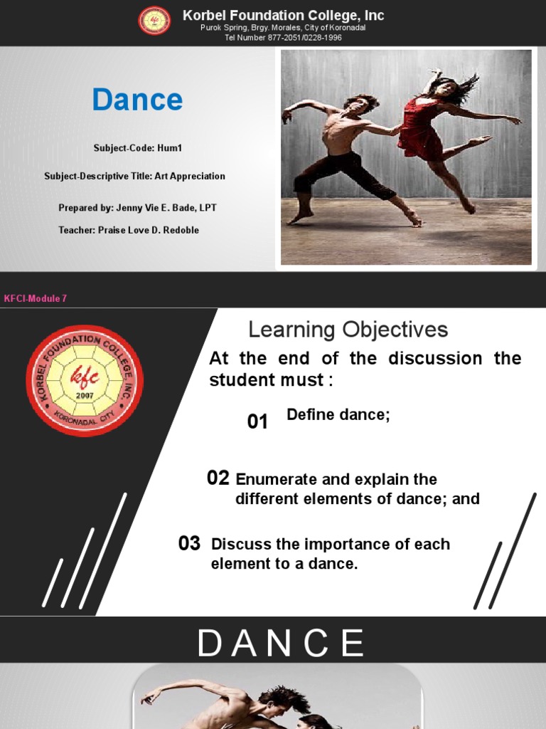 Understanding Dance Elements | PDF | Dances | Performing Arts