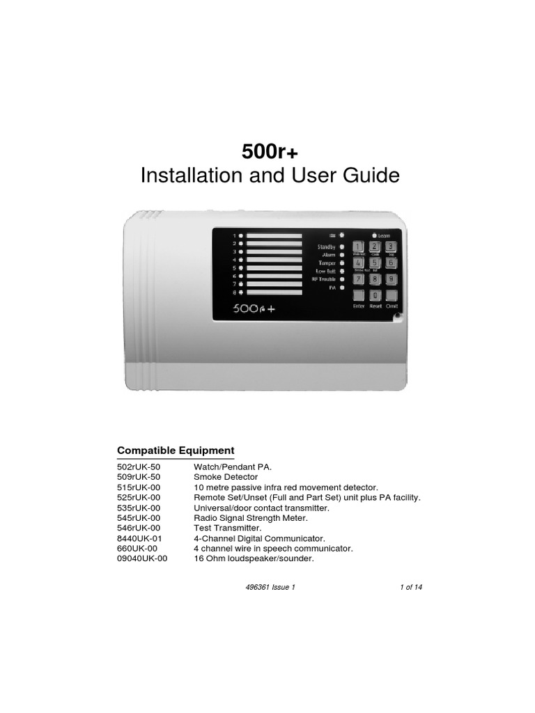 Sistem Alarma r500 PDF | PDF | Radio | Security Alarm