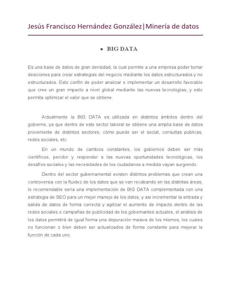 Examen BIG DATA | PDF