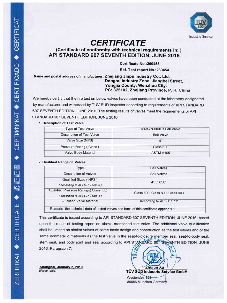 Api 607 600-800-900LB 4-5-6-8in | PDF