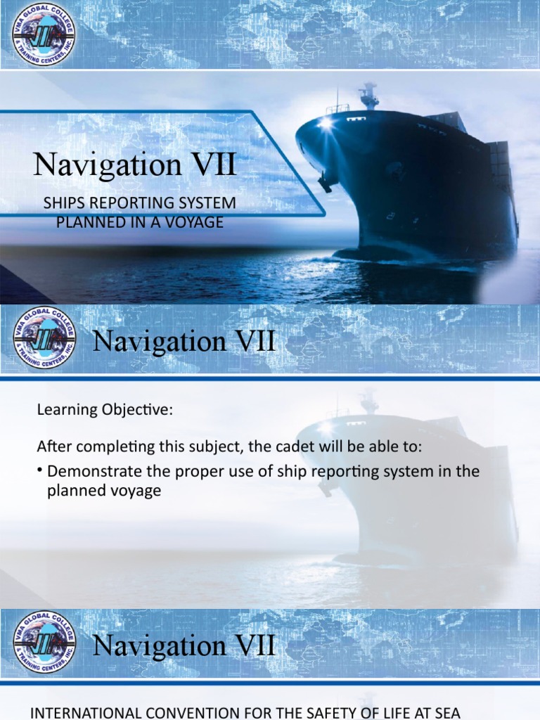 Week 4 Ship Reporting System Pdf Dangerous Goods Ships