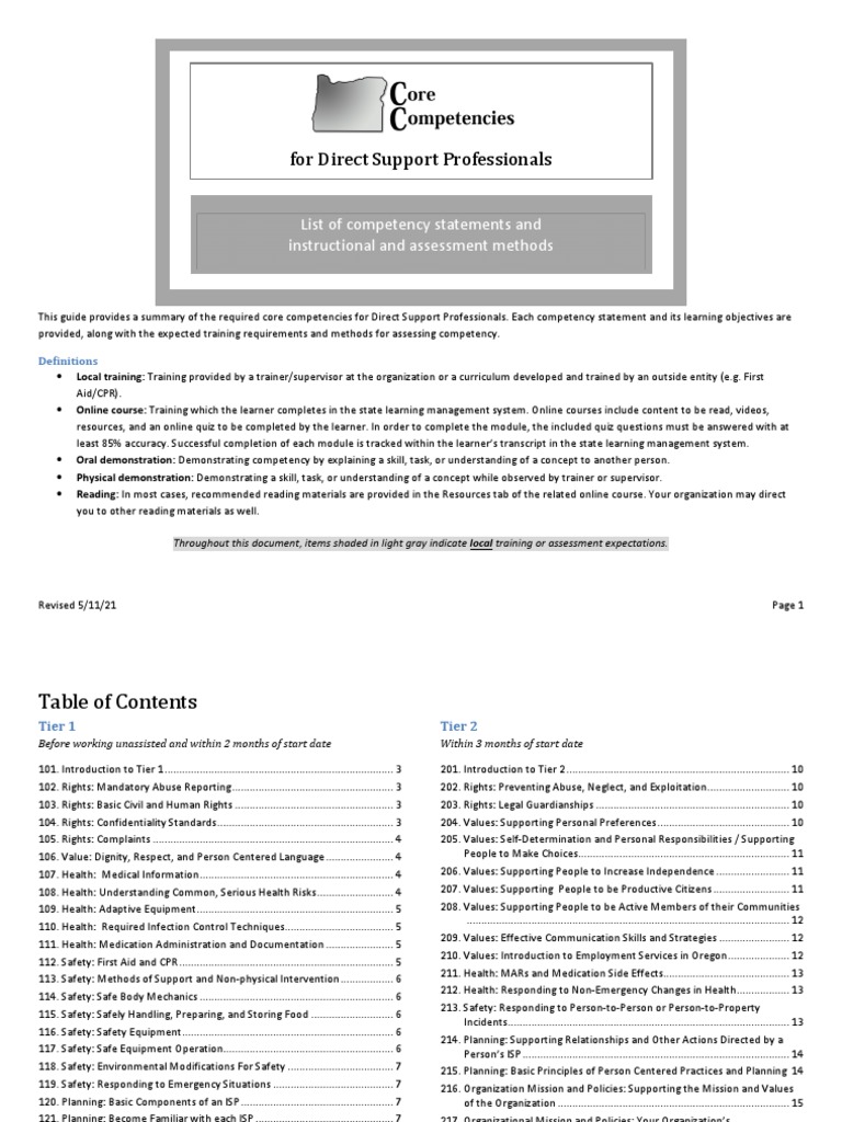 DSP Core Competencies Guide | PDF | Educational Technology | Learning